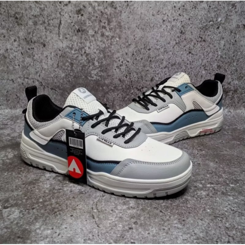 Jual Sepatu Pria Sneakers Airwalk Bravy White Green /Putih Hijau ...