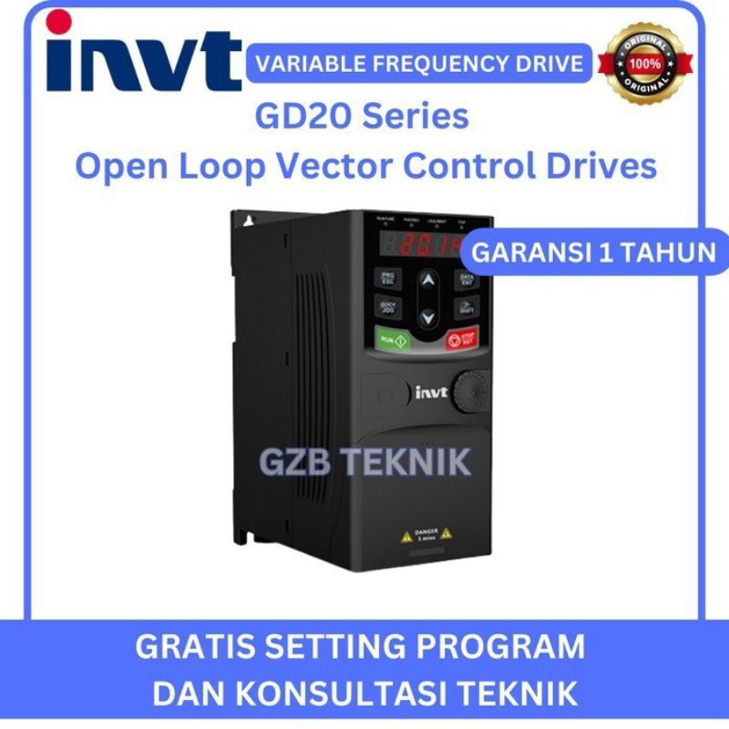 Jual INVT INVERTER GD20-2R2G-4 2.2KW 3HP 380V 3PHASE VFD VARIABLE FREQUENCY DRIVE | Shopee Indonesia