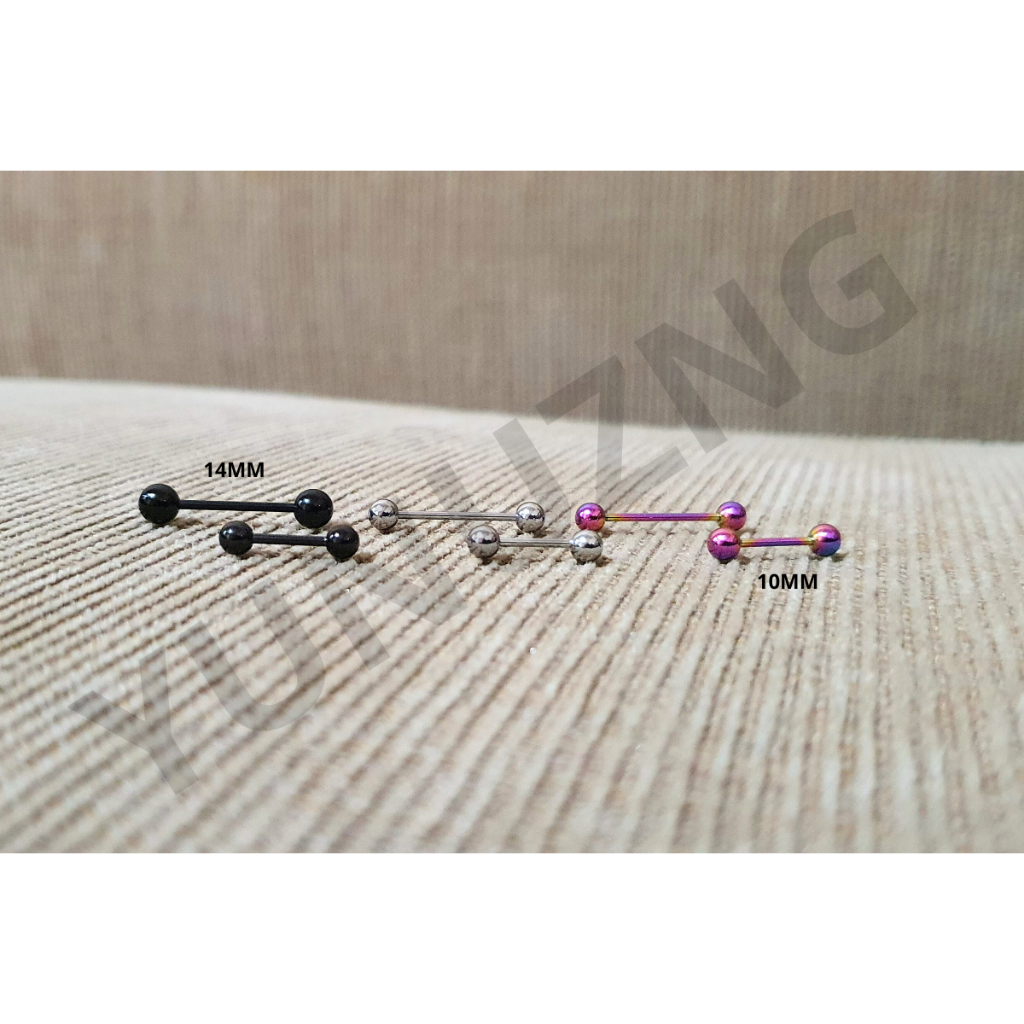 Jual Anting Tindik Barbel Titanium Pria | Cowok | Shopee Indonesia