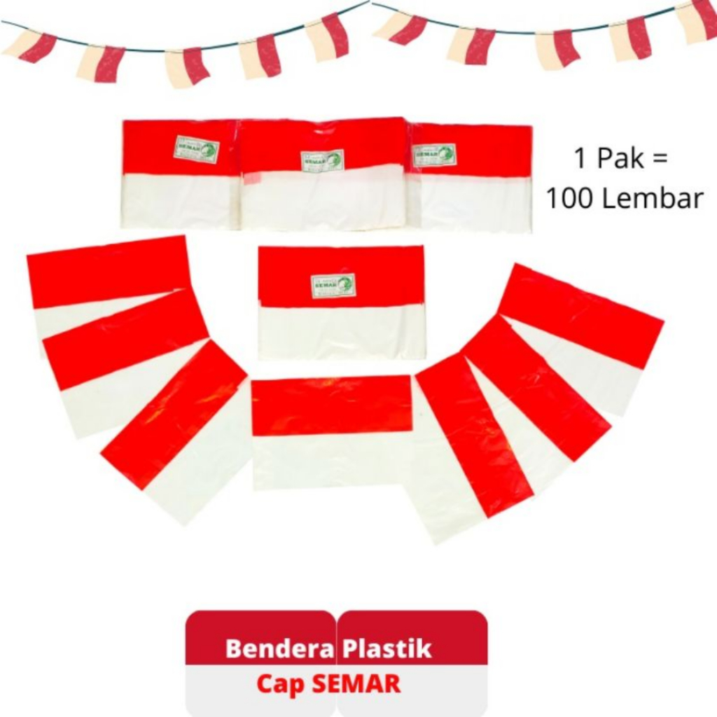 Jual MS.PARTY BENDERA MERAH PUTIH PREMIUM HIASAN DEKORASI DIRGAHAYU ...