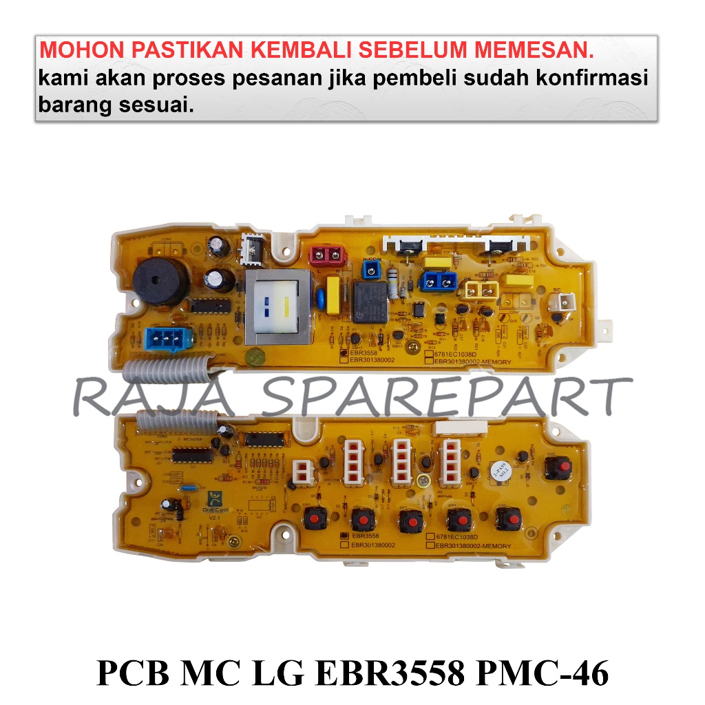 Jual PMC-46 MODUL MESIN CUCI LG FUZZY LOGIC WFH700PC / MODUL SET / PCB ...
