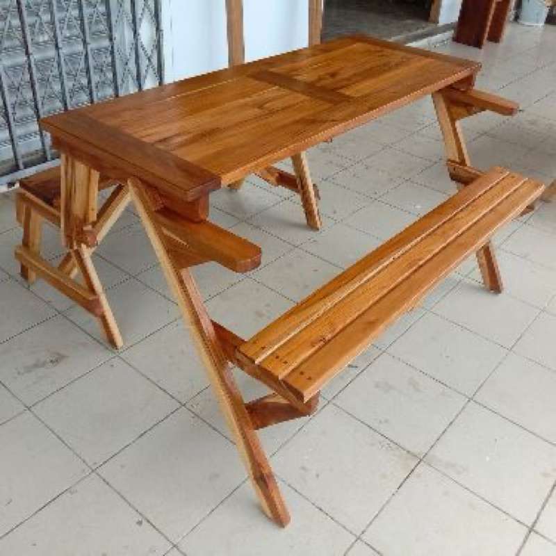 Jual bangku magic,bangku taman outdor,bangku minimalis jati | Shopee ...