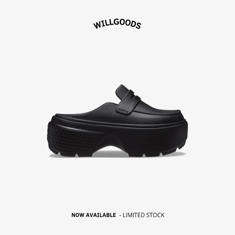 Jual Crocs Stomp Loafer Black Original Resmi BNIB | Shopee Indonesia