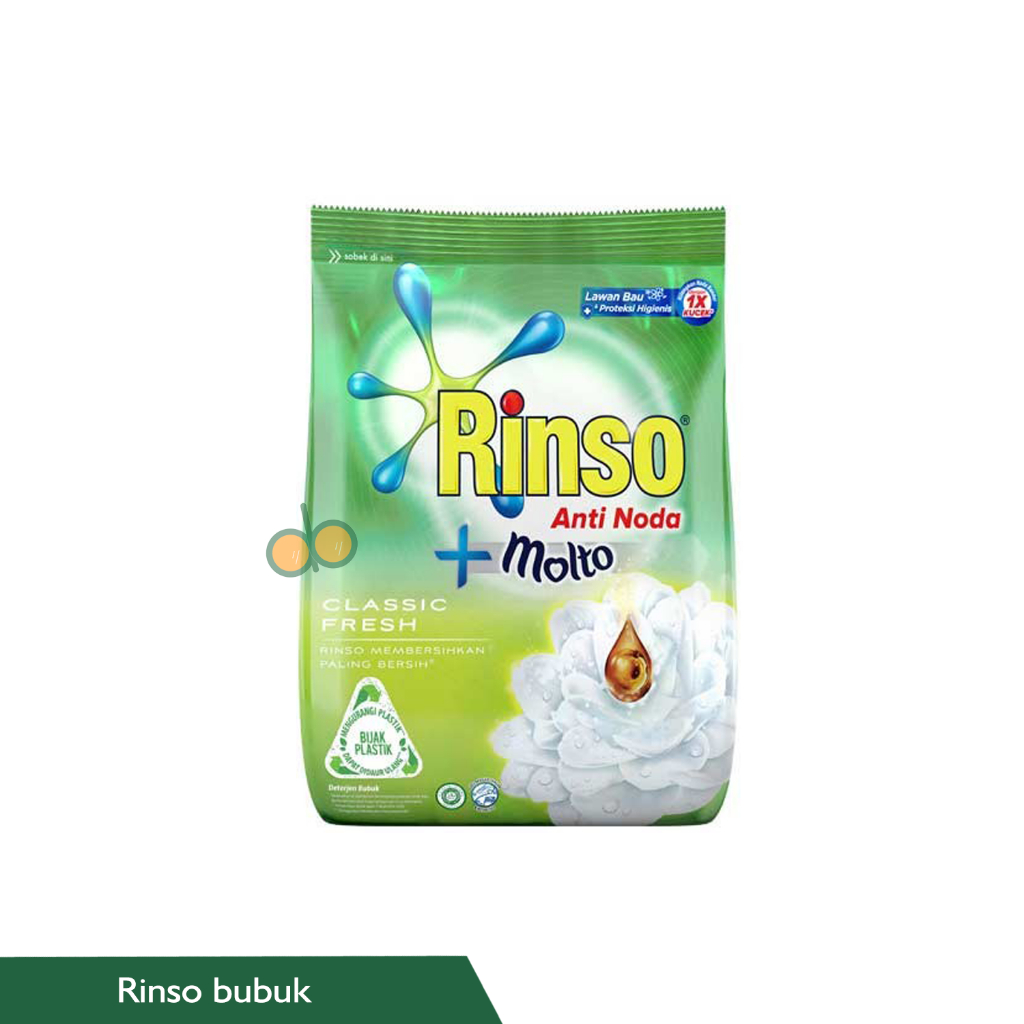 Jual Detergen Bubuk Rinso + Molto 1.8 kg / Deterjen Kiloan Laundry ...
