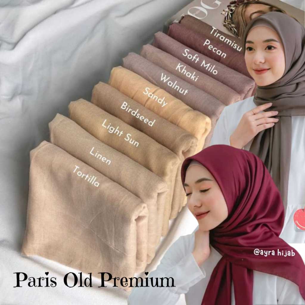 Jual Hijab Segi Empat Paris Jadul Premium Azara Daily Red Rose Varisha / Kerudung Paris Old ...