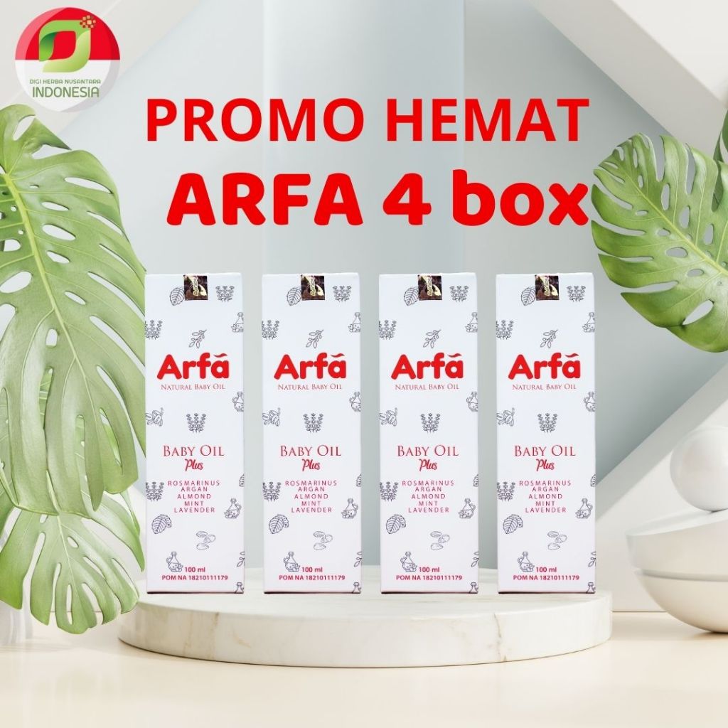 Jual ARFA Baby Oil Paket Hemat 4 Box | Shopee Indonesia