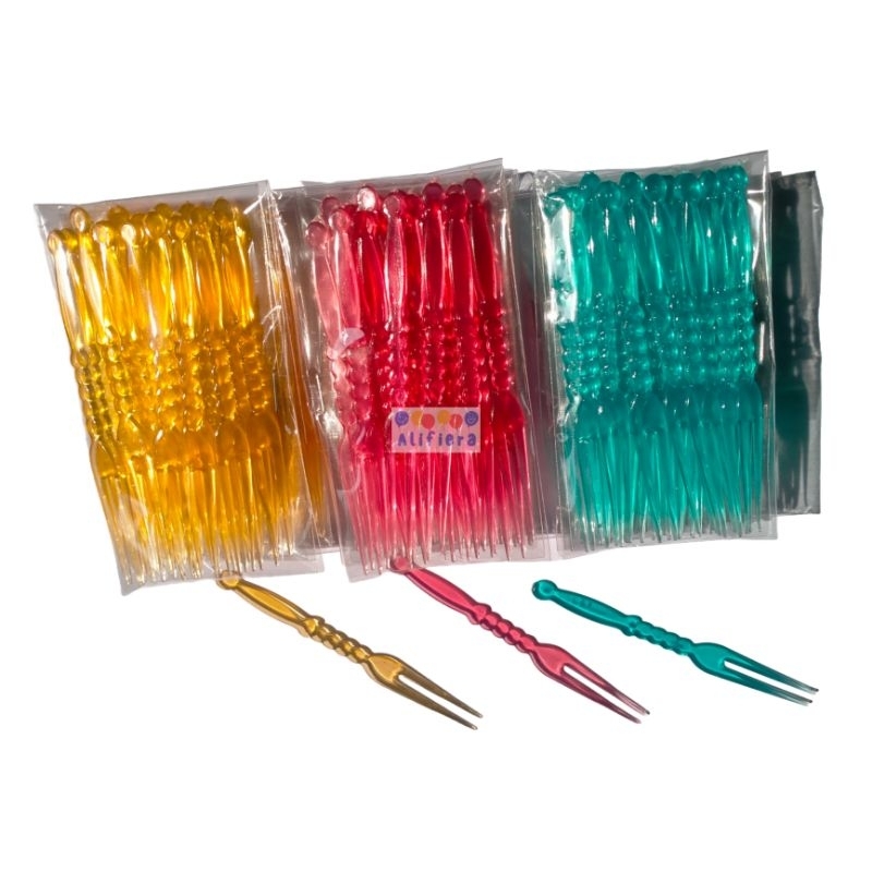 Jual Garpu kue tart/garpu kue ulangtahun/garpu buah/garpu plastik isi ...