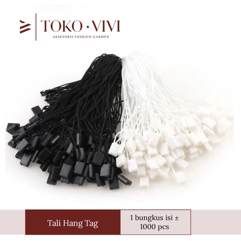 Jual Vivi Tali Hang Tag / Tali Merek Baju / Hangtag Baju | Shopee Indonesia