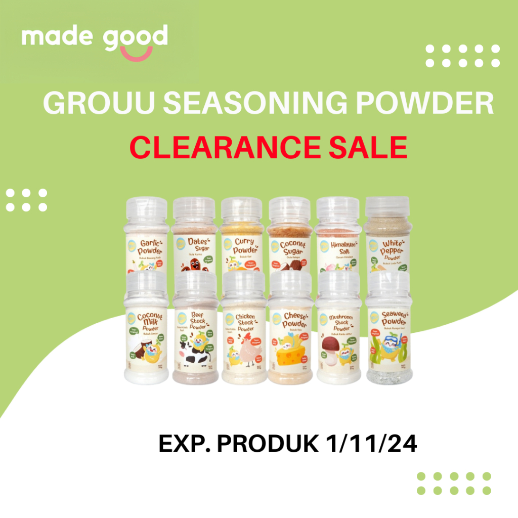 Jual Grouu - Cooking Powder / Bubuk Masak MPASI Banyak Rasa 45g - 100g ...