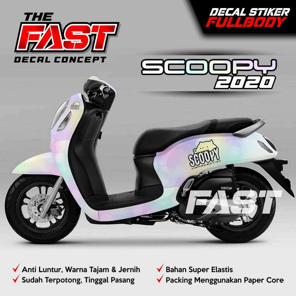 Jual (COD) TERBARU Decal Sticker Motor Scoopy 2020 Full Body Hologram ...