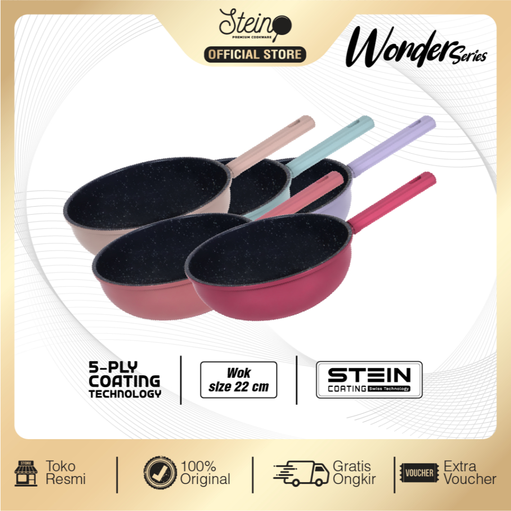 Jual STEIN Wonder Series Wok Pan - Wajan Penggorengan 22cm (Stein 5 ...