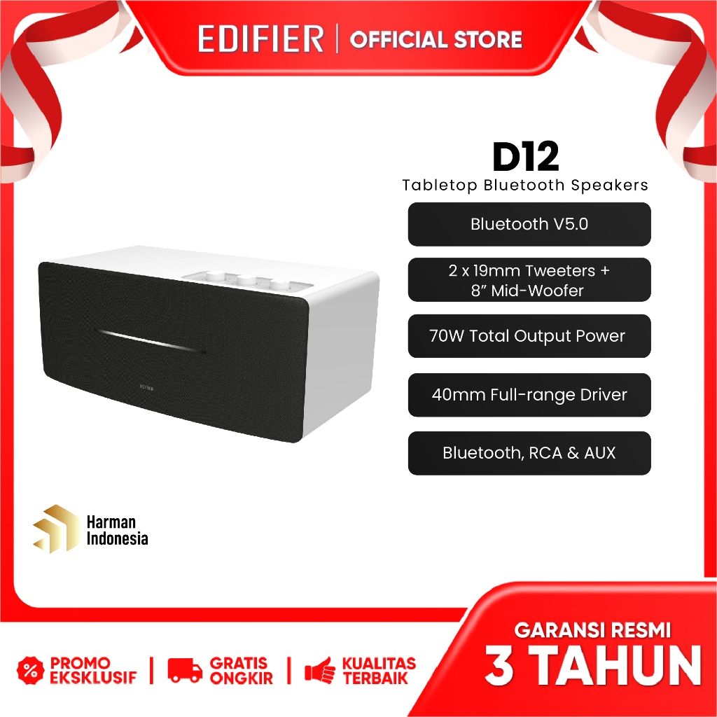 Jual EDIFIER D12 Tabletop Bluetooth Speaker | Shopee Indonesia