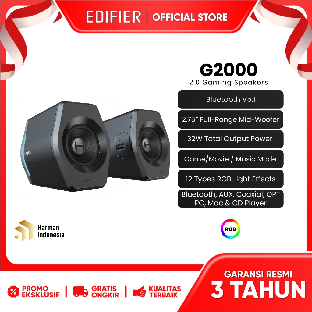 Jual HECATE EDIFIER G2000 2.0 Gaming Speaker | Shopee Indonesia