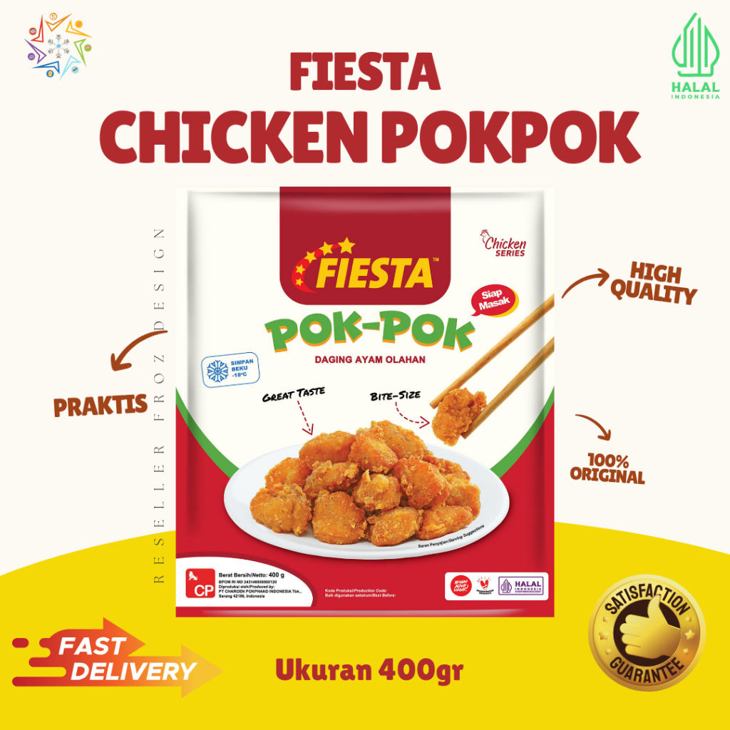 Jual FIESTA POK POK 400GR | PIYESTA AYAM POK POK | AYAM GORENG POPCORN | AYAM GORENG TEPUNG BITE ...