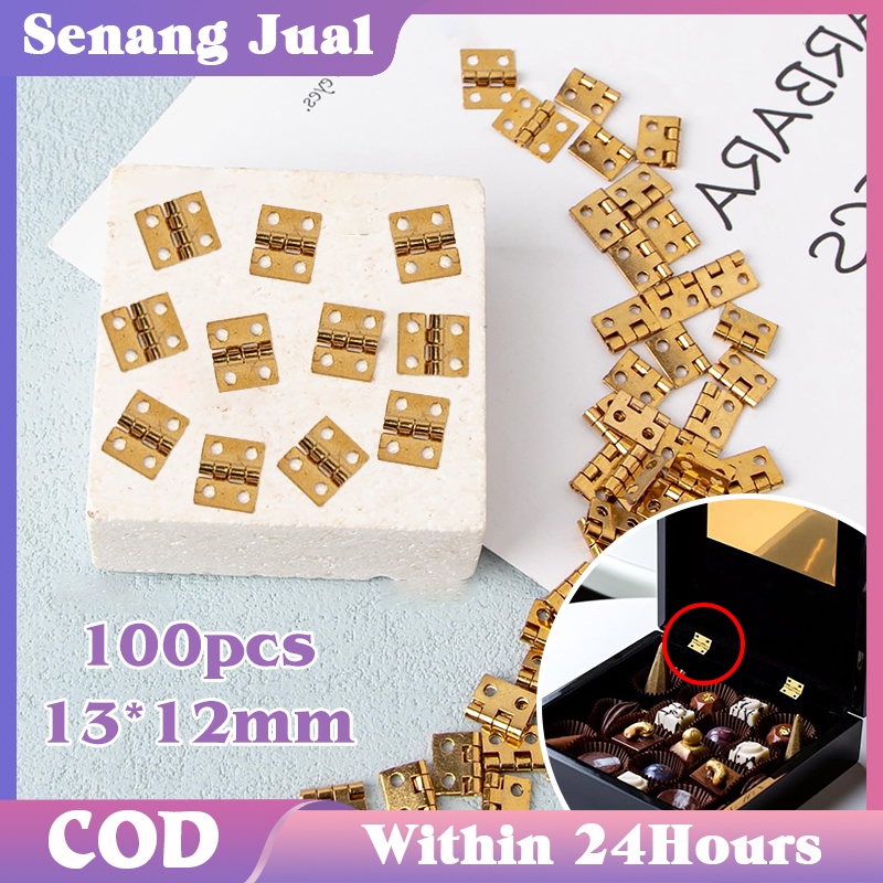 Jual Isi 100pc Engsel Box Perhiasan Kecil Mini 12x13mm | Shopee Indonesia
