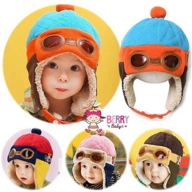 Jual Berry Baby - Korean Pilot Hat Topi Pilot Bayi Anak | Shopee Indonesia