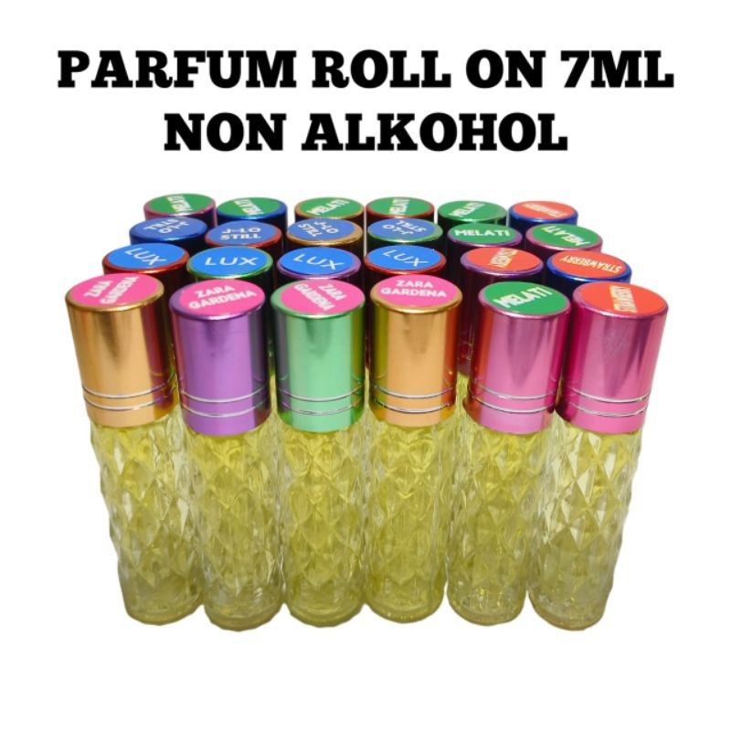 Jual parfum roll on 7ml non alkohol botol wajik, aroma paling best ...