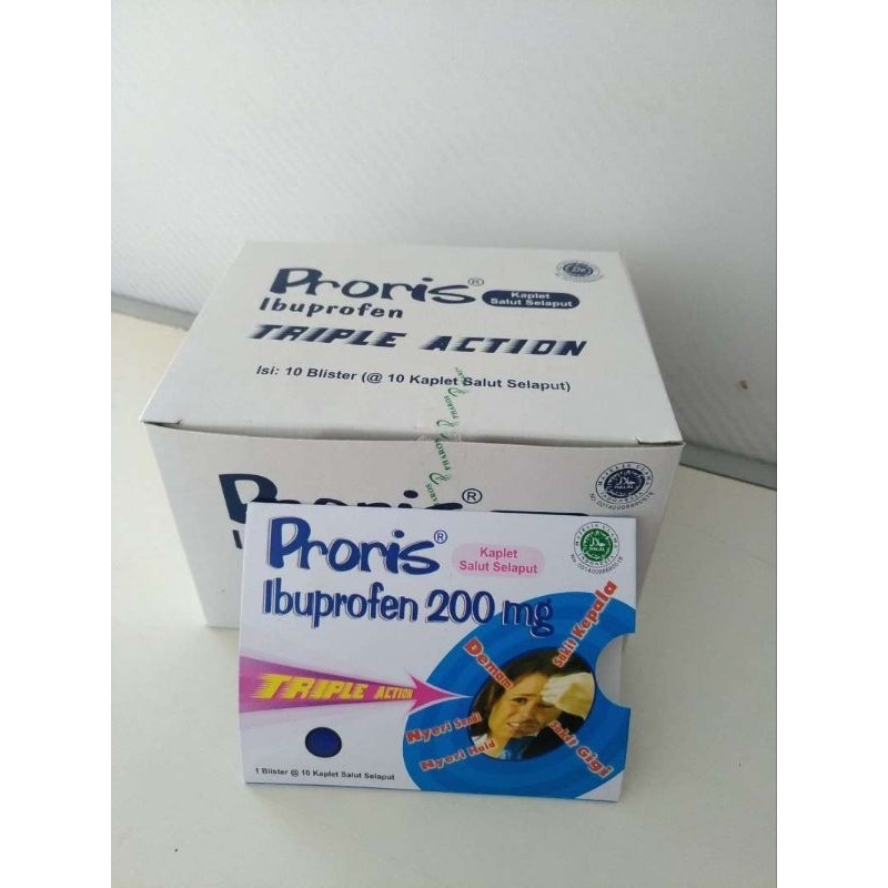Jual PRORIS IBUPROPEN 200MG PEREDA NYERI / DEMAM (10 blister) | Shopee ...