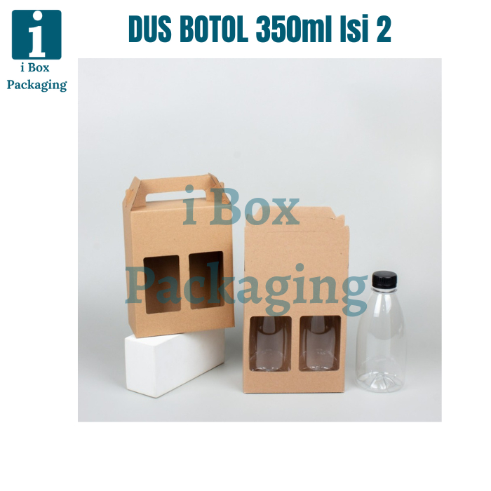 Jual [ 10 pcs ] Dus Botol 350ml Isi 2 Packaging Hampers Box Kemasana ...