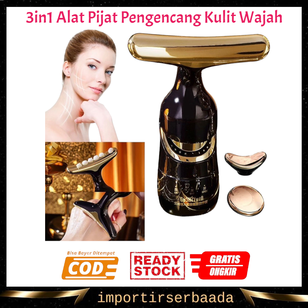 Jual IMP- 3in1 Alat Pijat Pengencang Kulit Wajah Impor Multi Dimensi ...
