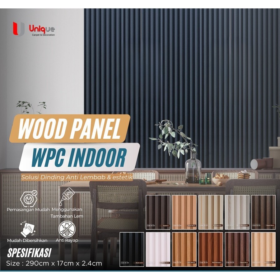 Jual Wallpanel PVC Motif Kayu Salur/ Wood Panel XH Hiasan Dinding Minimalis | Shopee Indonesia