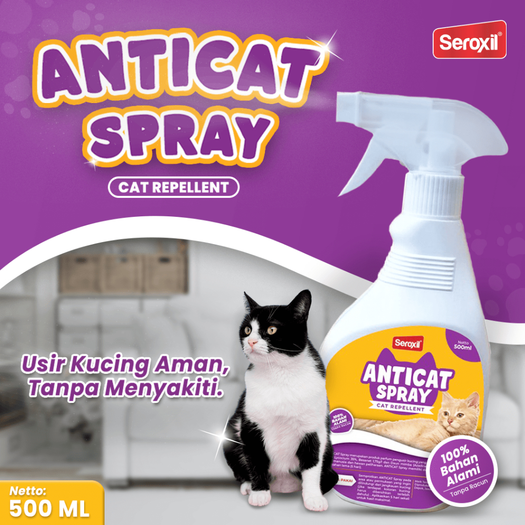 Jual Anti Cat Spray / Parfum Pengusir Kucing Liar - Seroxil 500ml ...