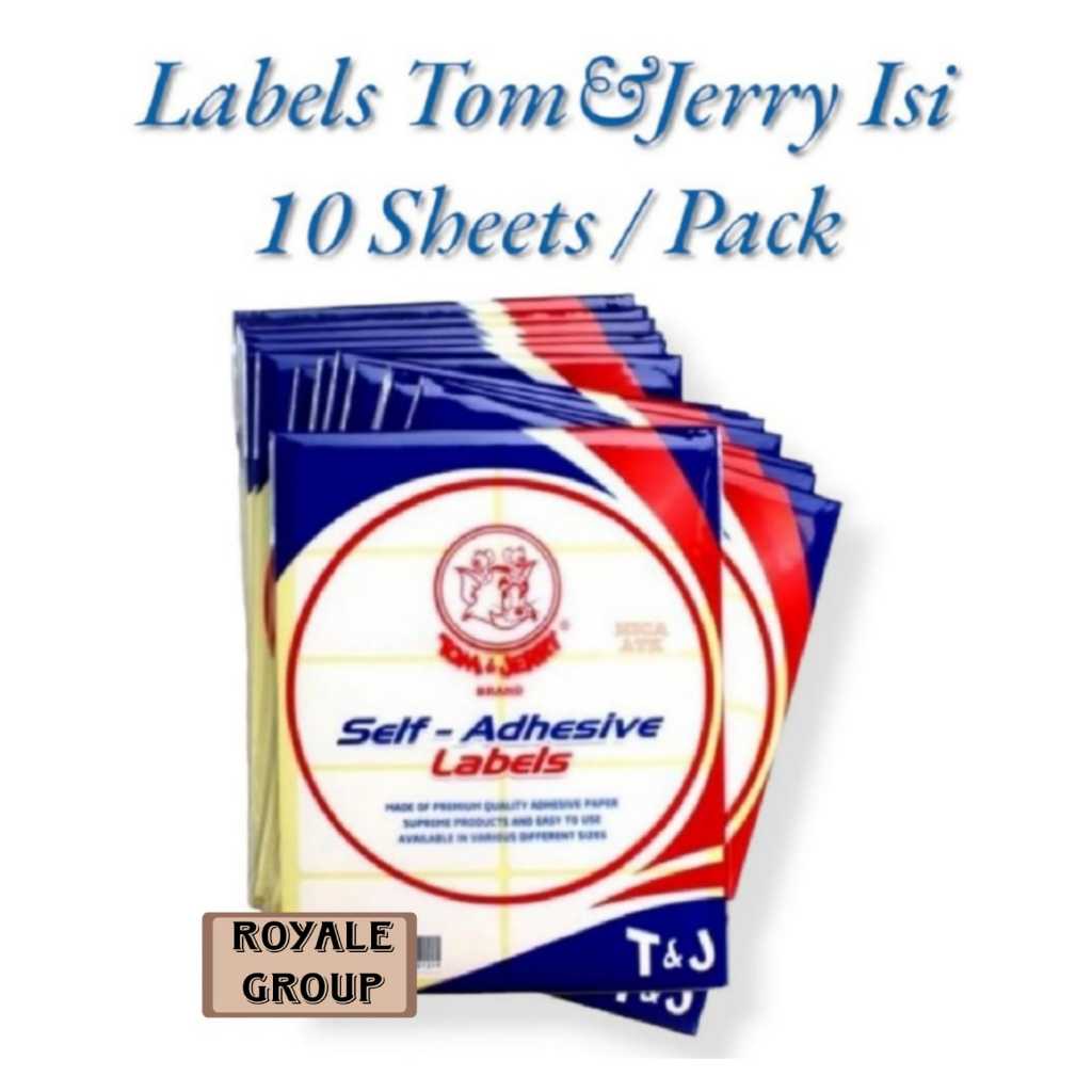 Jual Label Isi 10 Lembar / Label / Sticker Tom & Jerry Murah | Shopee ...
