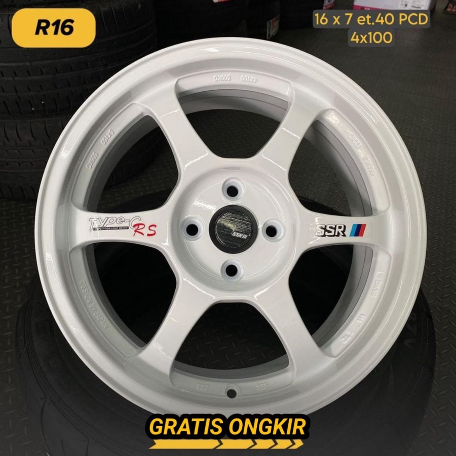 Jual velg mobil r16 SSR TYPE C lebar 7 velg ring 16 mobilio city brio rocky | Shopee Indonesia