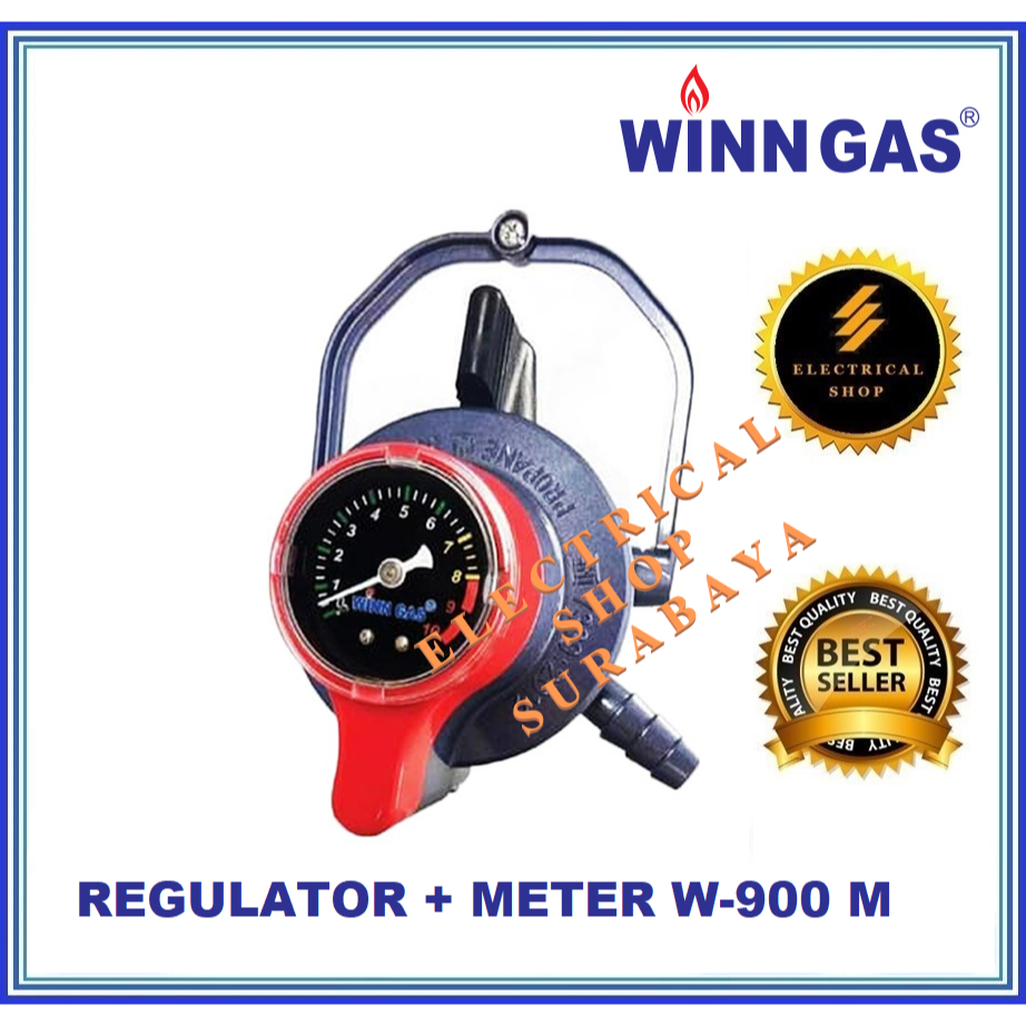 Jual WINN GAS REGULATOR GAS LPG W-900 M METER PENGUNCI GANDA ANTI BOCOR ...