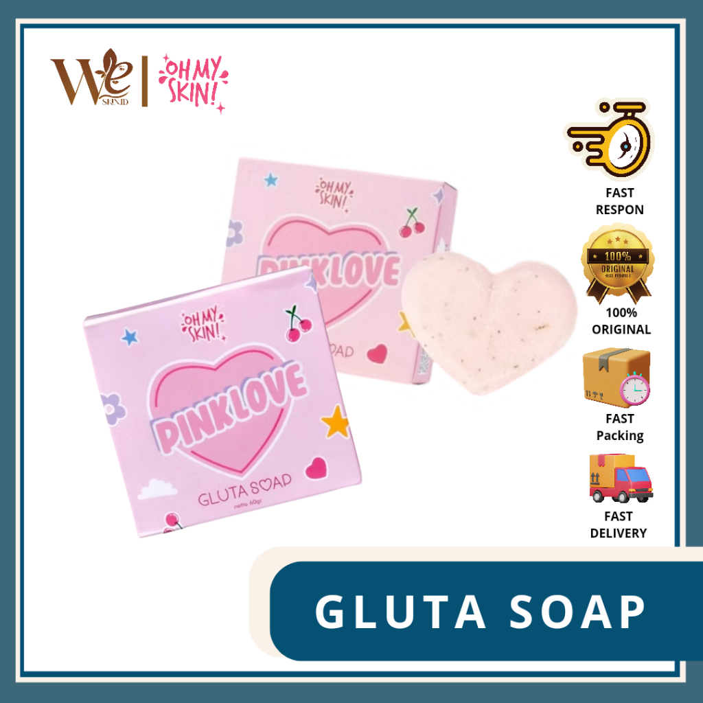 Jual Oh My Skin ! PINK LOVE GLUTA SOAP sabun pencerah badan | Shopee ...