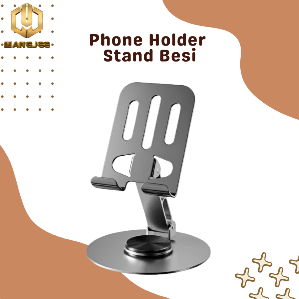 Jual Smartphone Holder Foldable 360 Rotating Non Slip Holder HP Besi ...