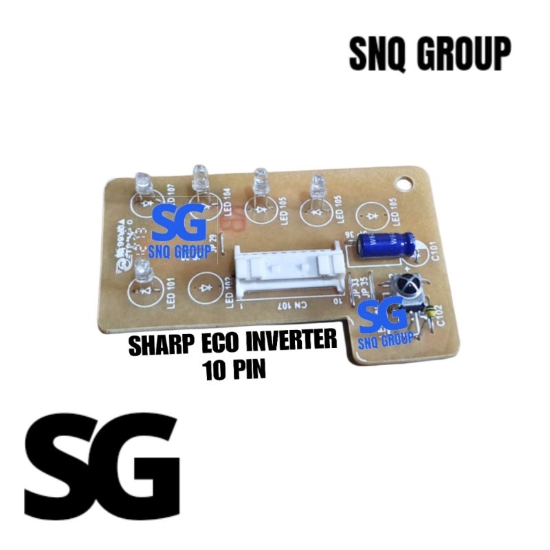 Jual PCB sensor AC sharp eci inverter 10 pin - Modul receiver AC sharp ...