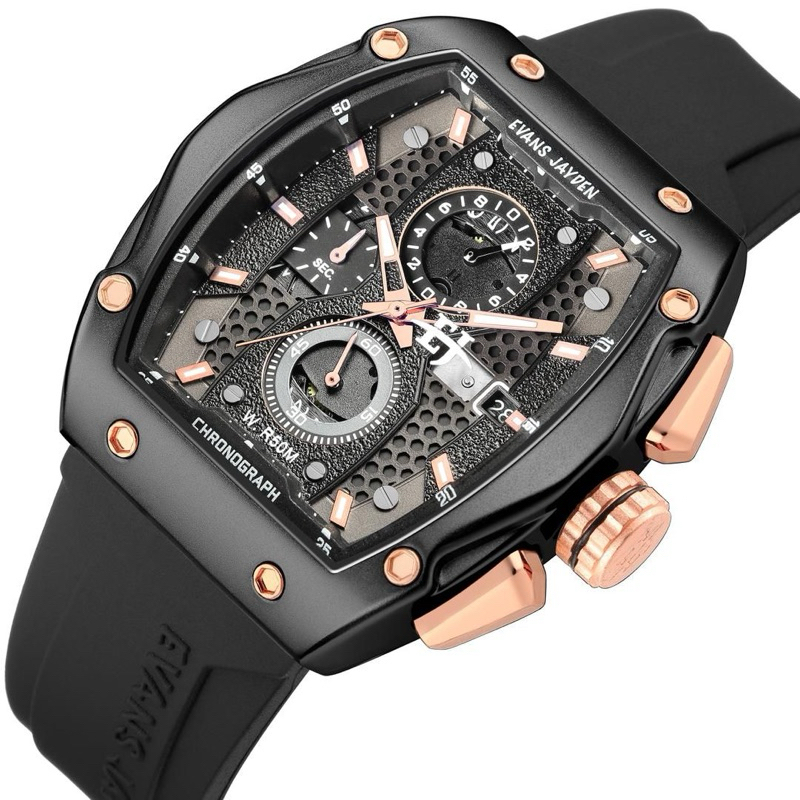 Jual New Jam Tangan Pria Evans Jayden 9556 Original Chrono Aktif ...
