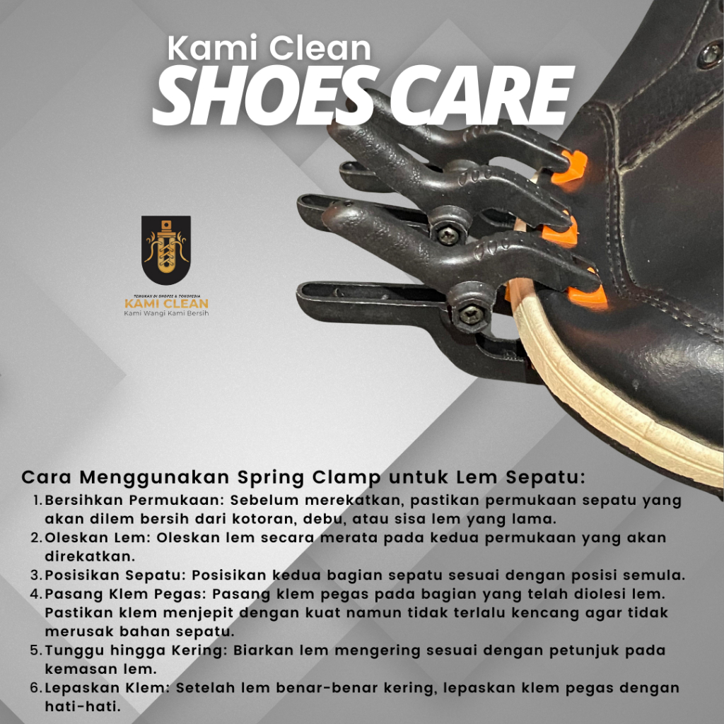 Jual Spring Clamp Jepitan Repair Lem Sepatu Serbaguna | Shopee Indonesia