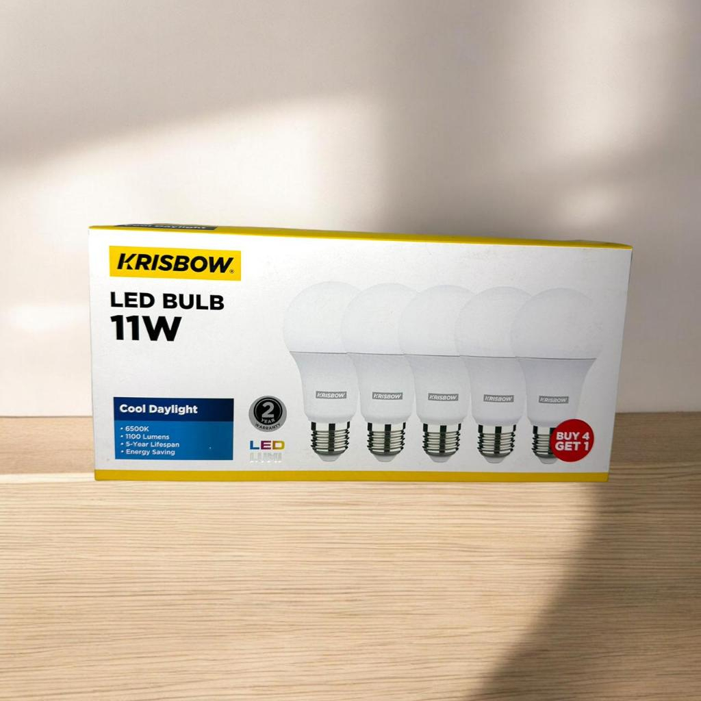 Jual Krisbow Set 5 Pcs Lumi Bohlam Led 11 Watt Cool Daylight - Putih / Lampu APA murah / Lampu ...