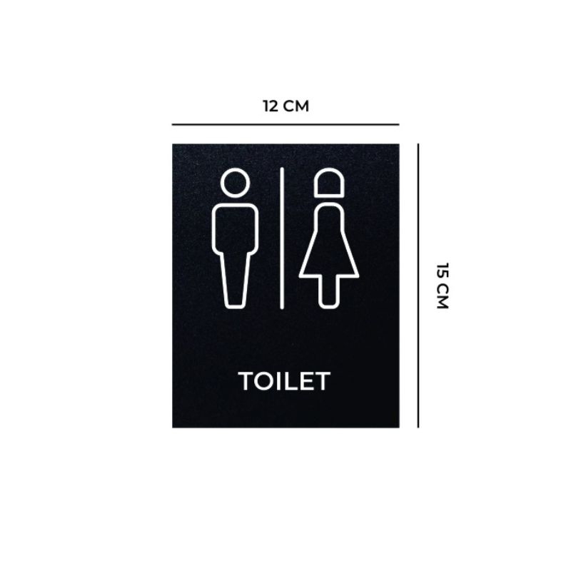 Jual Akrilik Tempel Dinding /Akrilik Tempel Dinding Toilet | Shopee ...