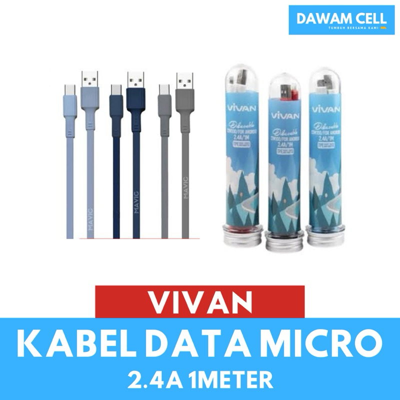 Jual KABEL DATA VIVAN MICRO KAPSUL (ECERAN) | Shopee Indonesia
