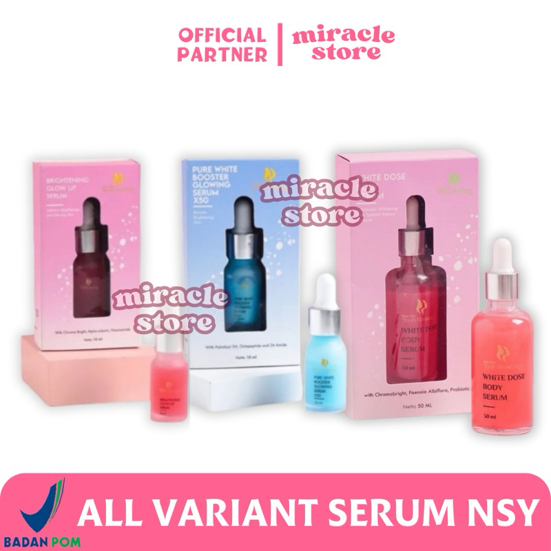 Jual [MIRACLE STORE] SERUM BIRU VIRAL BRIGHTENING GLOW UP SERUM PINK ...