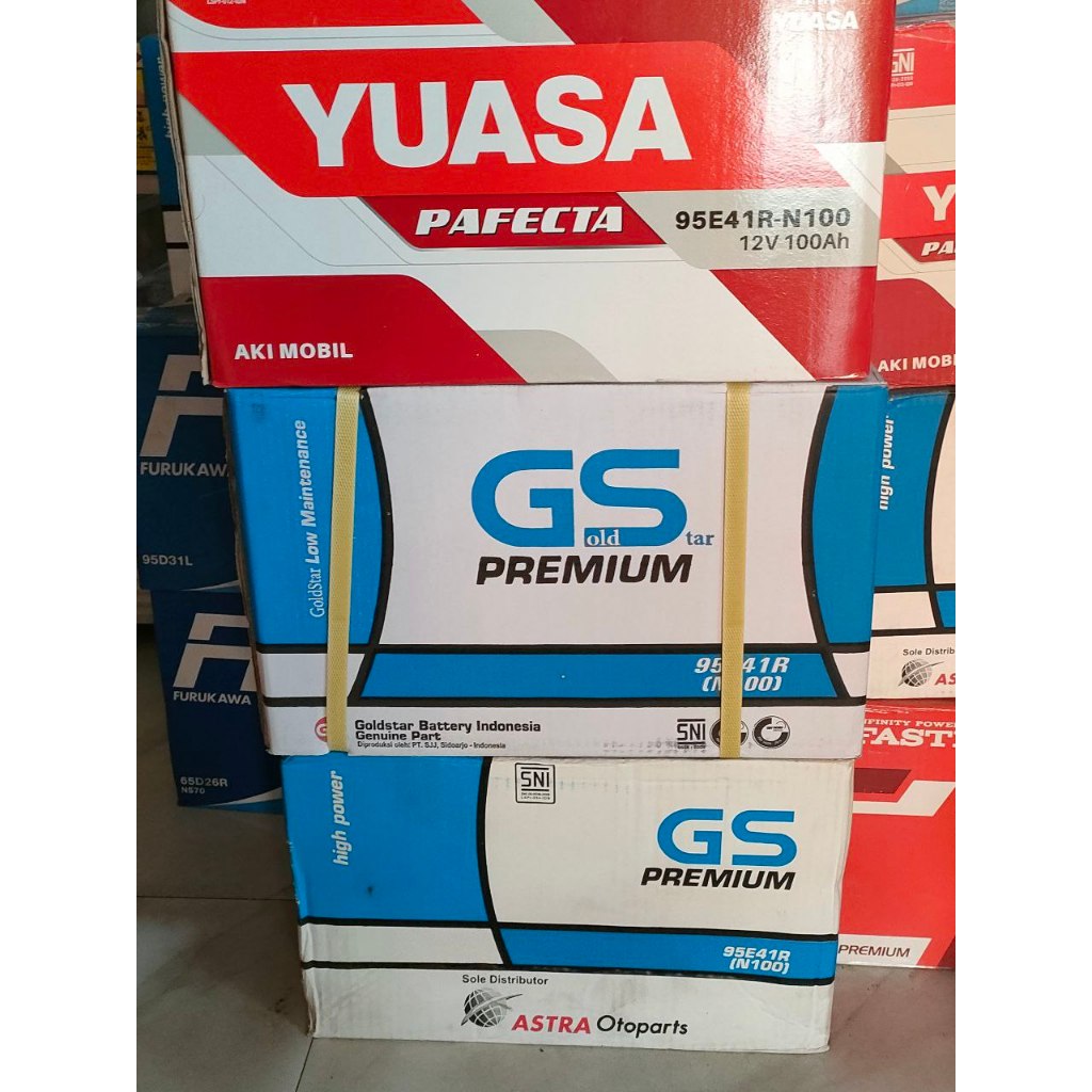 Jual AKI ACCU YUASA / GS / GFORCE N100 ( 100 AH ) | Shopee Indonesia