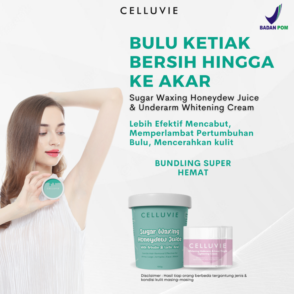 Jual CELLUVIE BUNDLING Penghilang Bulu x Pencerah Ketiak Menghilangkan ...