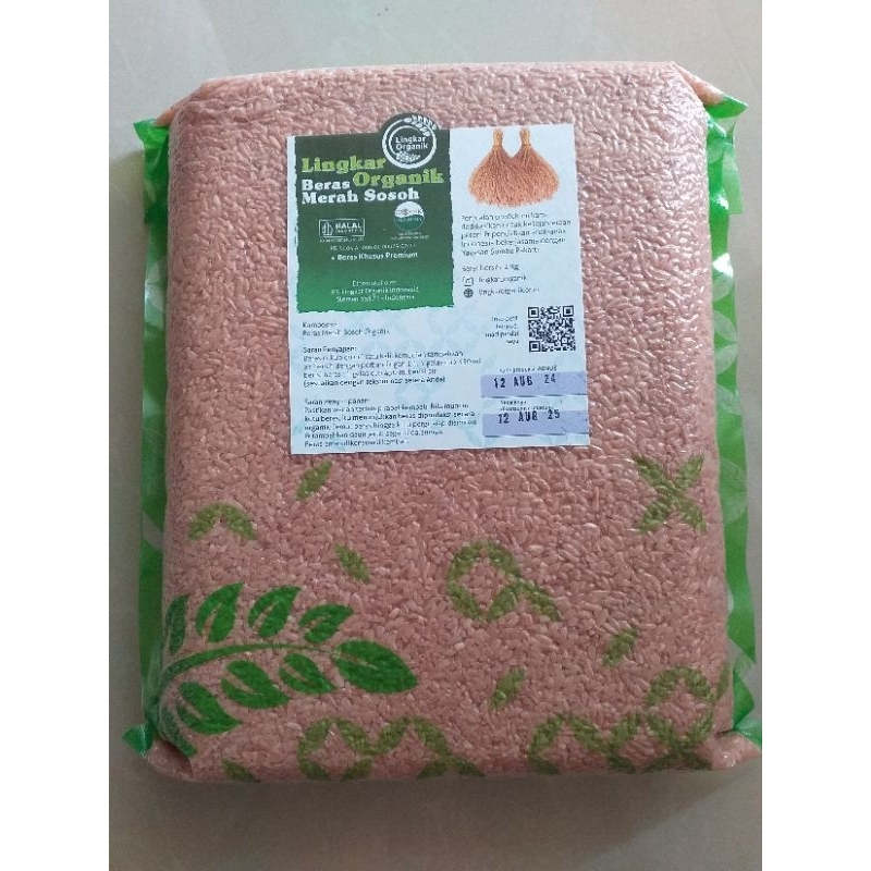 Jual Beras Pink / sosoh 2 kg Lingkar Organik | Shopee Indonesia