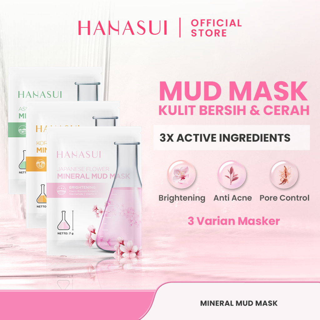 Jual Hanasui Mineral Mud Mask | Shopee Indonesia