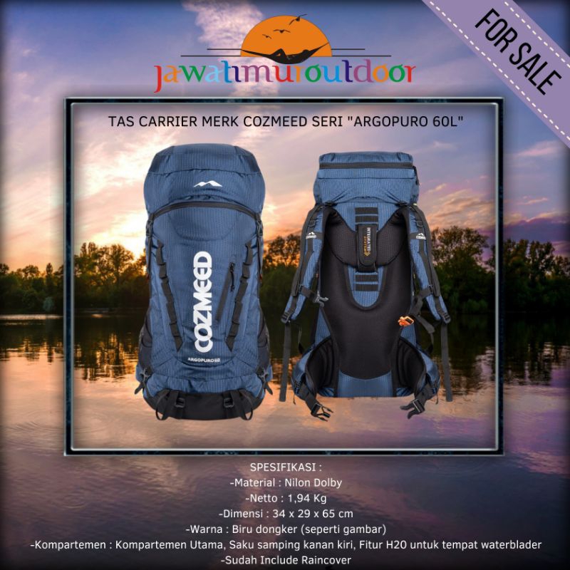 Jual CARRIER COZMEED ARGOPURO 60L, SEMI CARRIER COZMEED PUMORI 40L ...