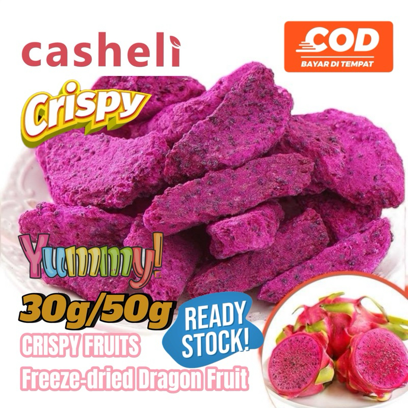 Jual casheli Strawberry Kering Freeze Dried Utuh Premium Fresh Baru Crispy Original Sweet Taste ...