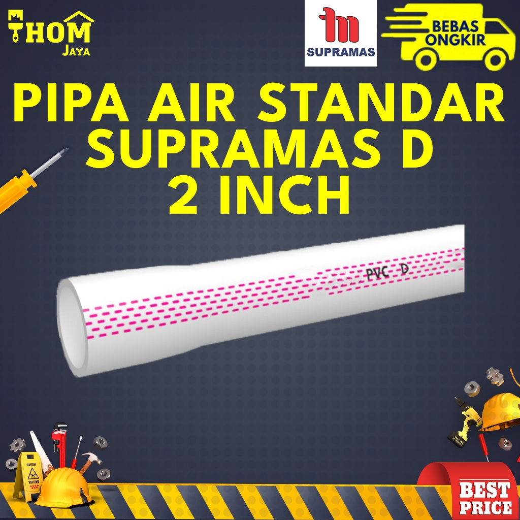 Jual PIPA AIR STANDAR / PRALON / PIPA PVC D RUCIKA/SUPRAMAS/ANDARU - 2 ...