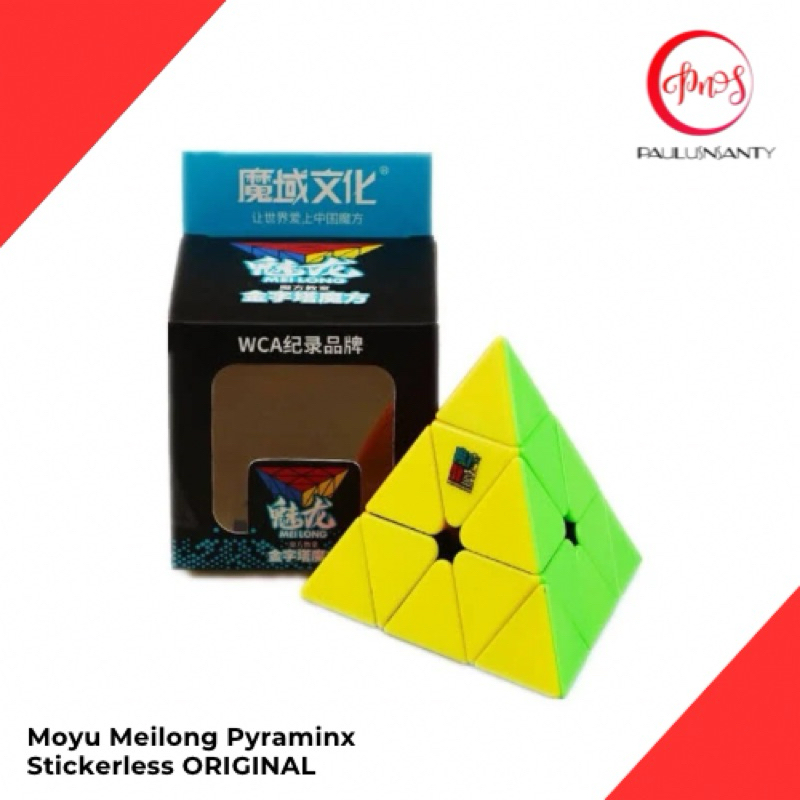 Jual Cube Puzzle Pyraminx Moyu Meilong pyraminx Stickerless PREMIUM ...