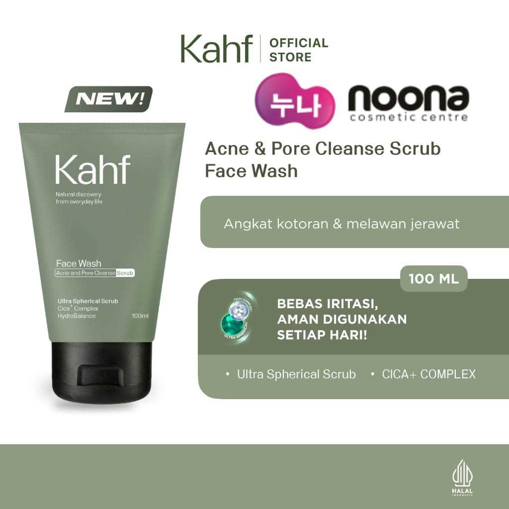 Jual NEW Kahf Acne and Pore Cleanse Face Wash 100 ml | Shopee Indonesia