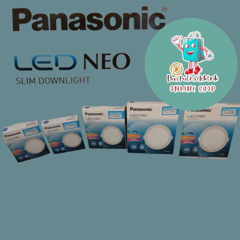 Jual Panasonic Downlight LED Neo Slim 6W/9W/12W/15W/18W Cahaya Putih | Shopee Indonesia