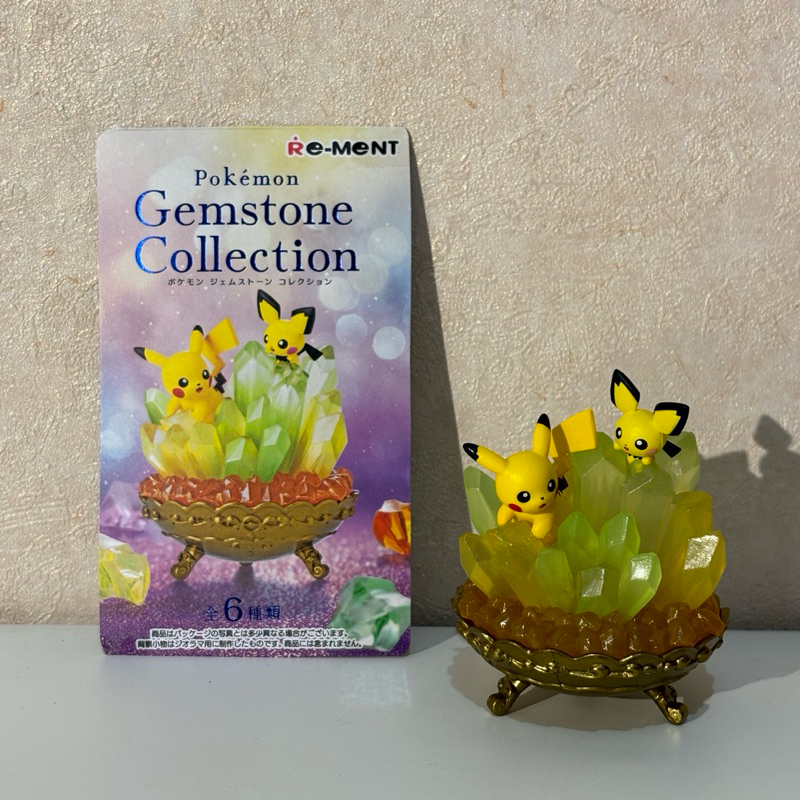 Jual Pokemon Gemstone Collection Re-Ment no 1 Pikachu & Pichu (opened ...