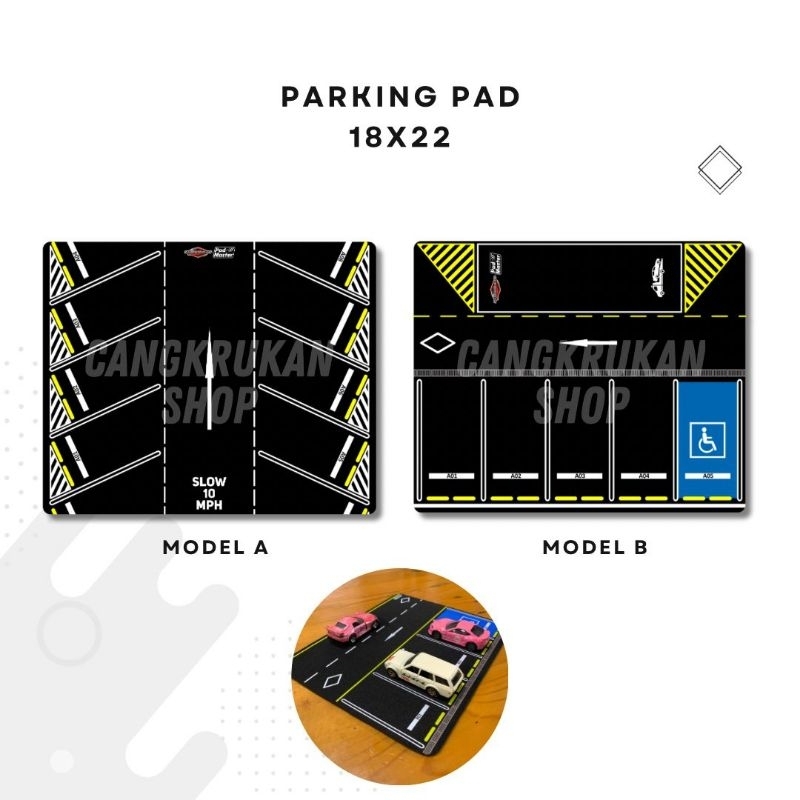 Jual Mini Diorama Mousepad Parking Pad Hot Wheels Diecast skala 1/64 | Shopee Indonesia
